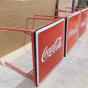 Coca Cola Metal Table With Legs-porcelain-mexican-restaurant-bar-30x30 ...