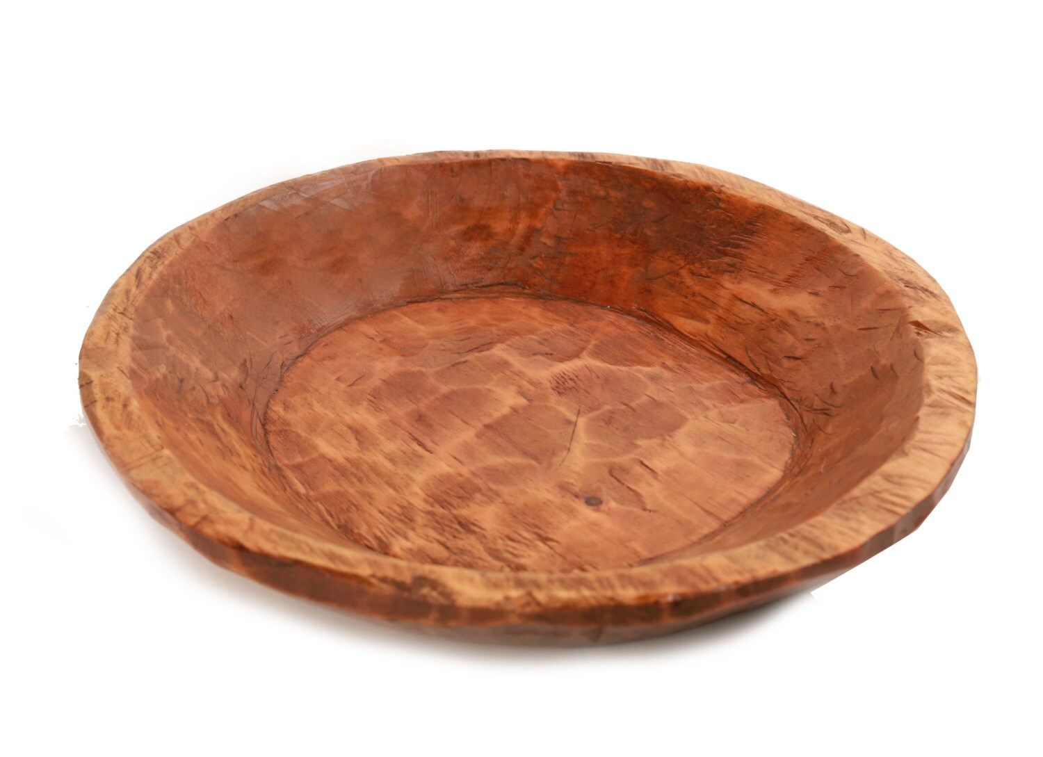 Round Food Safe Rustic Wooden-dough Bowl-batea-primitive-trencher ...