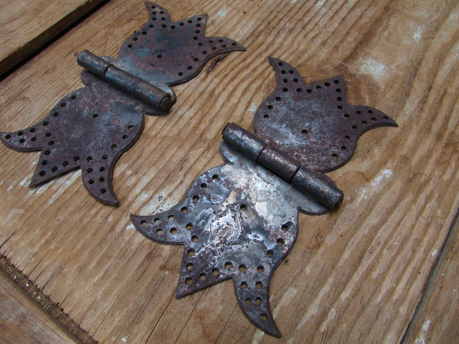 Rustic Door Hardware Iron Hinge-set of 2-small - Etsy