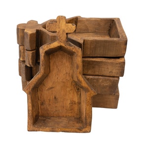Church Dough Bowl-assorted Pack-candle Ready-farmhouse-7x11 Inches ...