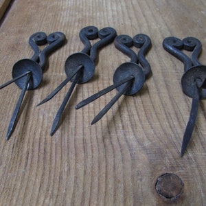 Rustic Drawer Pull-door Hardware-set of 4 Mexican-iron-hand Hammered ...