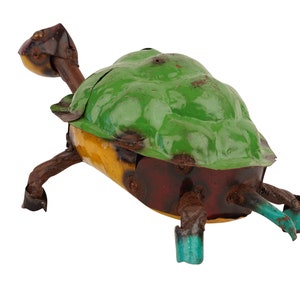 Recycled Metal Turtle-yard Art-decor-garden-handmade-hand Painted-patio ...