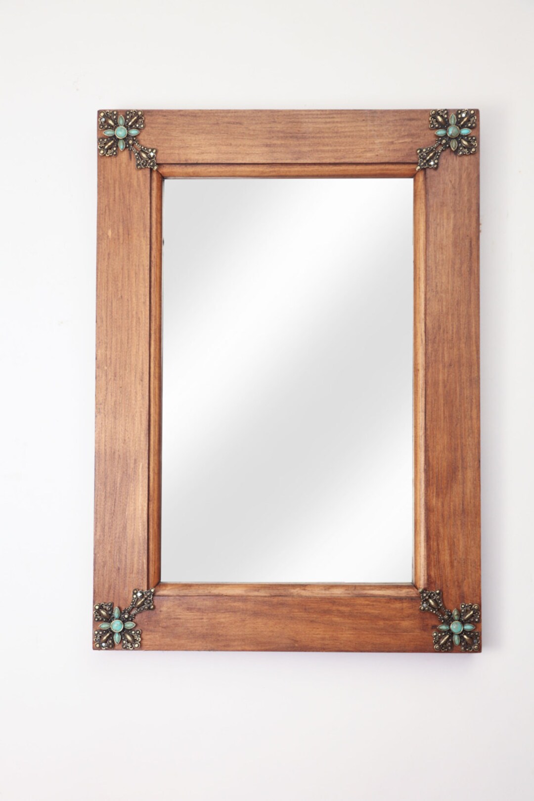 Concho Cross Rustic Mirror-wood-mexican-rustic-accent Mirror-powder ...