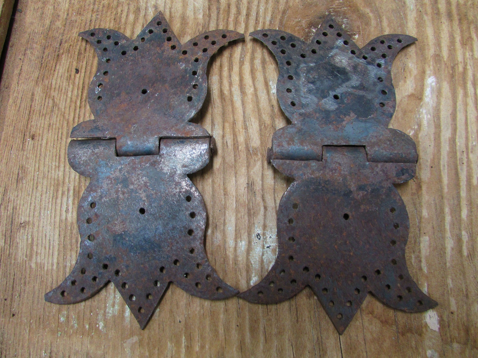 Rustic Door Hardware Iron Hinge-set of 2-small - Etsy