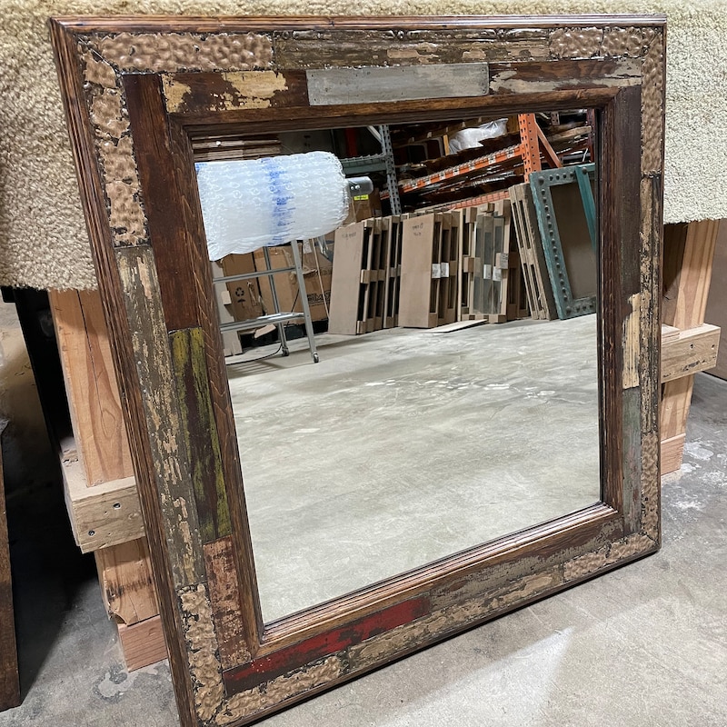 Rustic Mirror - Etsy