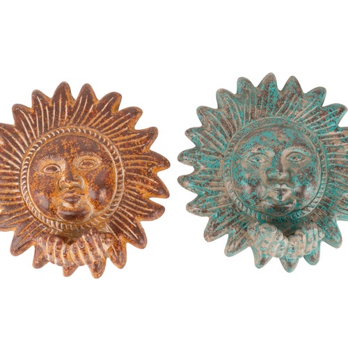 Cheeky™ Clay Sun-13 Inches-hand Painted-garden-handmade-garden - Etsy