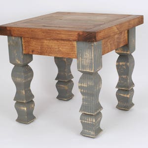 Reclaimed Wood Rustic End Table-western-vintage Look-rustic-repurposed ...