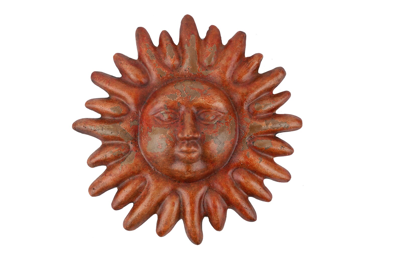 Red River Clay Sun-hand Painted-garden-handmade-garden | Etsy