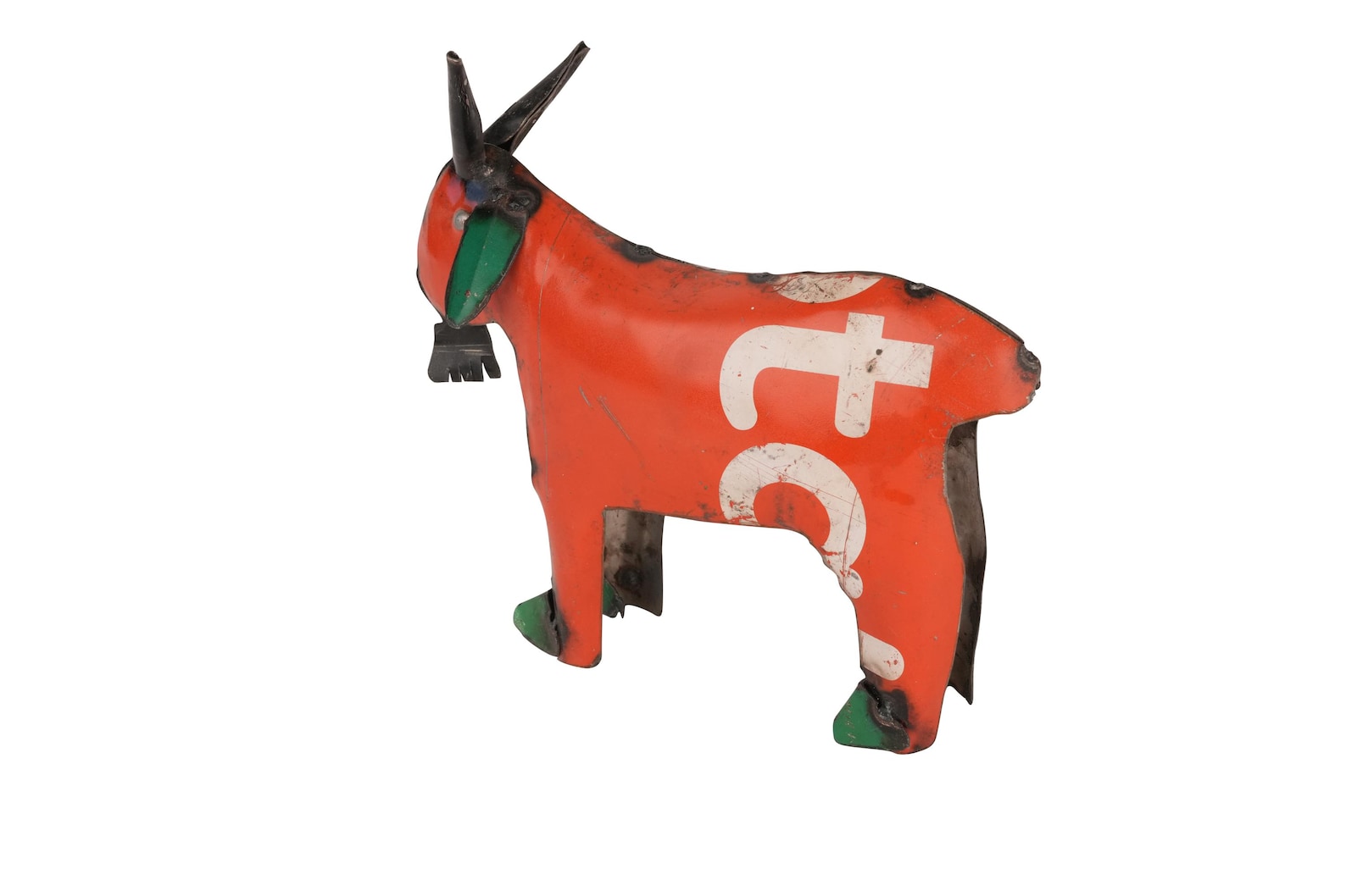 Recycled Metal Goat-yard Art-farmhouse-decor-farm Goat-garden-colorful ...