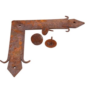 Rustic Door Hardware-square Large-mexican-hand Hammered-accents-iron ...