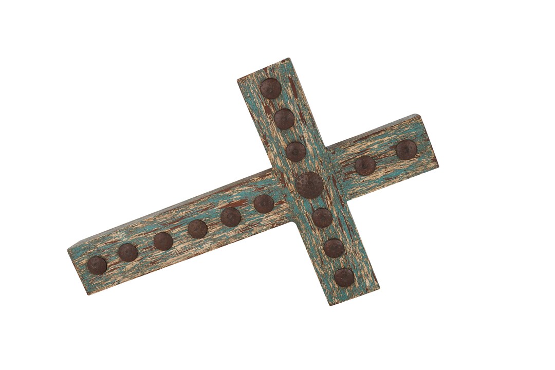 Puebla Wall Clavo Cross-mexican Folk Art-crosses-handmade-wall-11x17 ...
