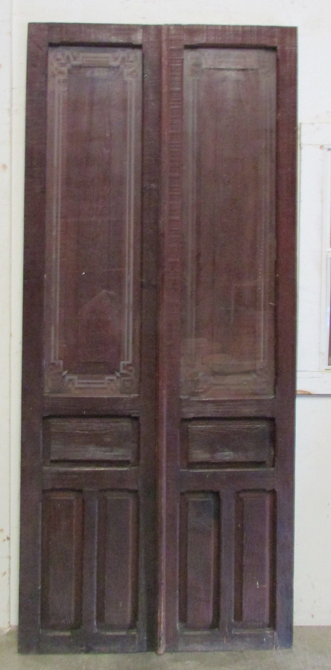Antique Pair Mexican Old Doors-#140-primitive-rustic-42x96x2-headboard ...