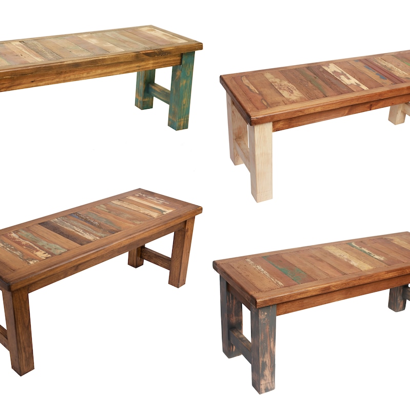 Rustic Wood Benches - Etsy