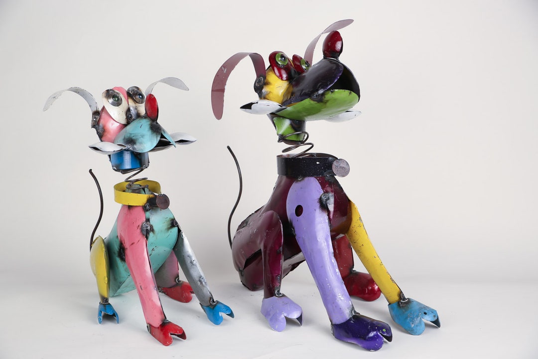 Handmade Metal Pluto-hand Painted-handmade-farmhouse-primitive-garden ...