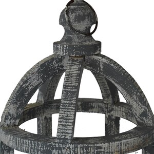 Richmond Round Farmhouse Wood Lantern-12x28 Inches-farmhouse-primitive ...