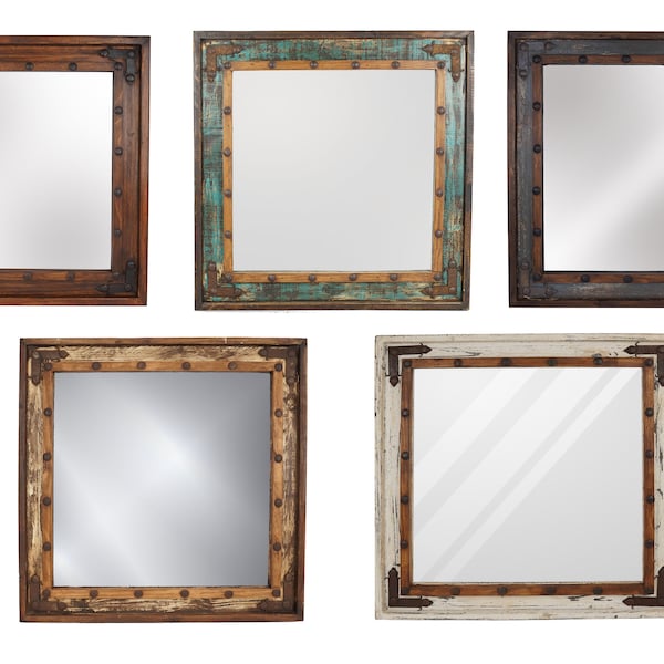 Rustic Mirror - Etsy