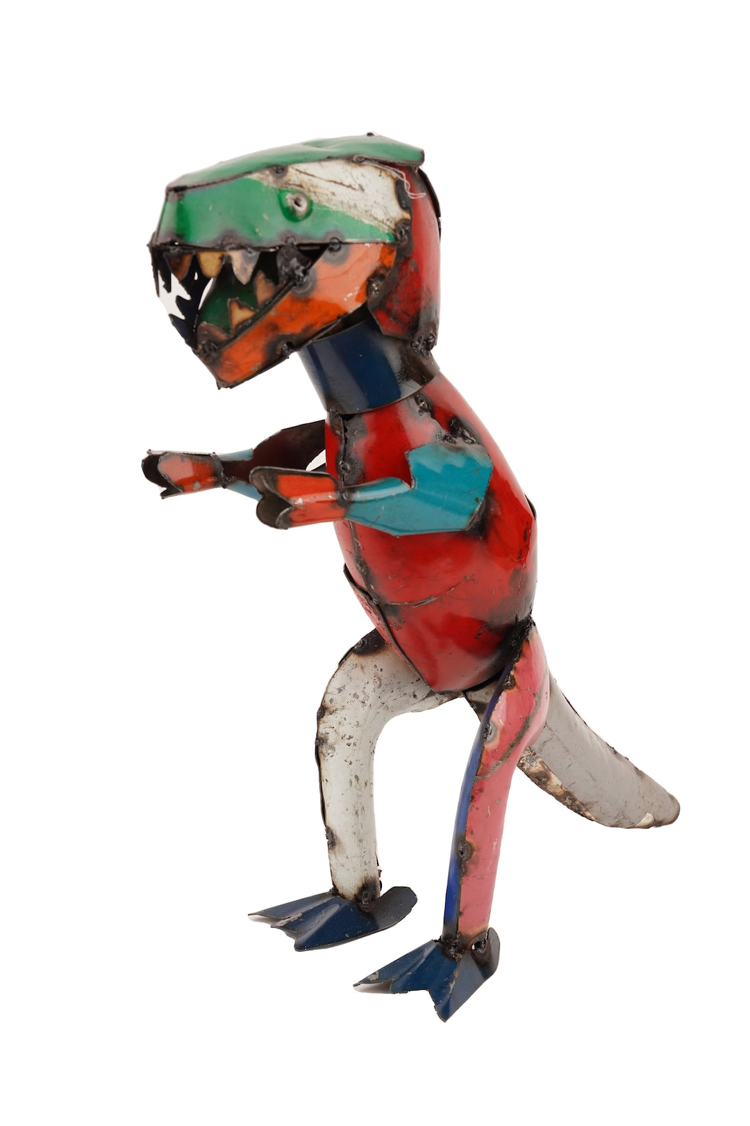 Recycled Metal T Rex-yard Art-primitive-16lx16dx6w Inches-art-garden ...