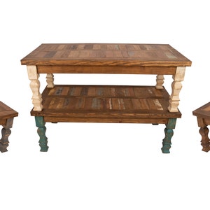 Reclaimed Wood Coffee Table-western-vintage Look-rustic-handcrafted ...