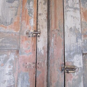 Antique Pair Carved Mexican Old Doors-#152-primitive-rustic-44.5x97.5 ...
