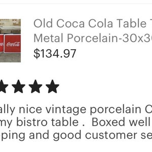 Old Coca Cola Table Top-metal Porcelain-30x30 Inches-mexican-like New ...