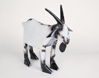 Metal Goat Garden Art - Etsy