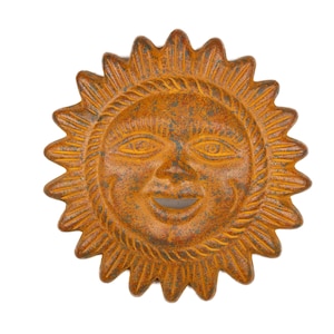 Cheeky™ Clay Sun-13 Inches-hand Painted-garden-handmade-garden Decor ...