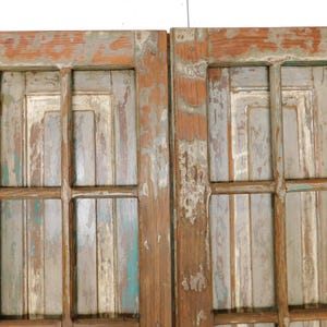 Antique Pair Mexican Old Doors-#59-primitive-rustic-44x91x2-headboard ...