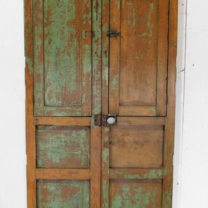 Antique Pair Carved Mexican Old Doors-glass-#431-primitive-rustic-35x78 ...