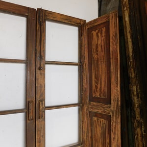 Antique Pair Mexican Old Doors-#425-primitive-rustic-39x71.5x1 ...