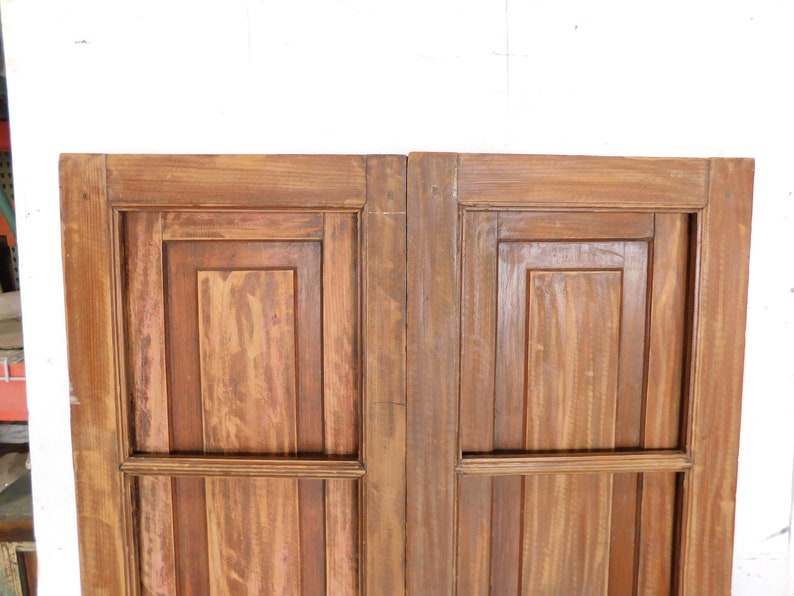 Antique Pair Mexican Old Doors-#425-primitive-rustic-39x71.5x1 ...