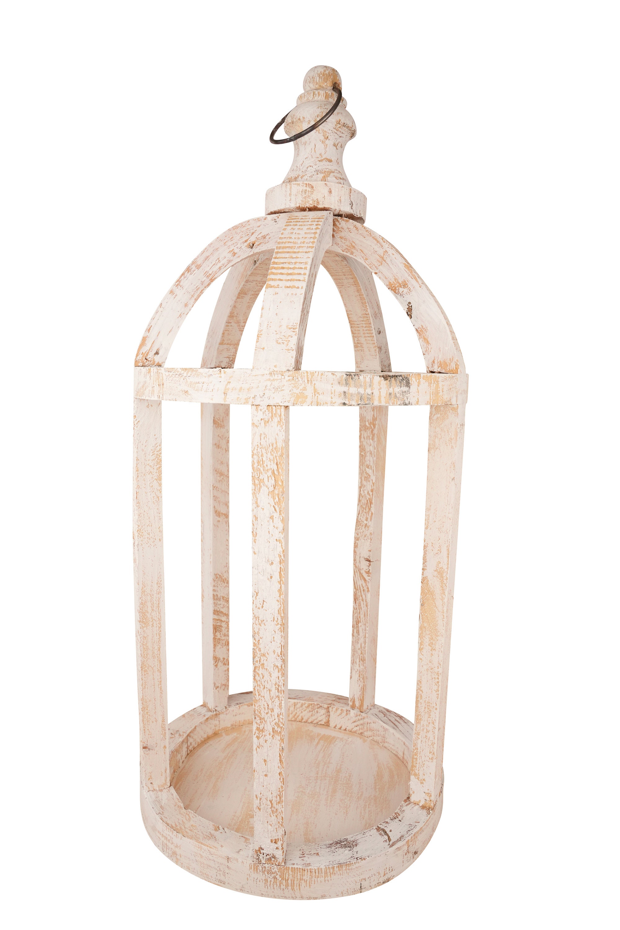 Richmond Round Farmhouse Wood Lantern-12x28 Inches-farmhouse-primitive ...