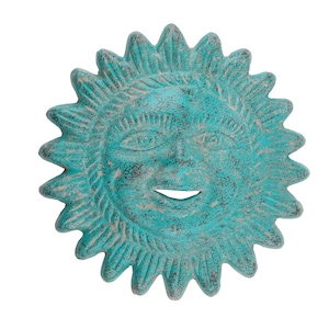 Cheeky™ Clay Sun-13 Inches-hand Painted-garden-handmade-garden Decor ...