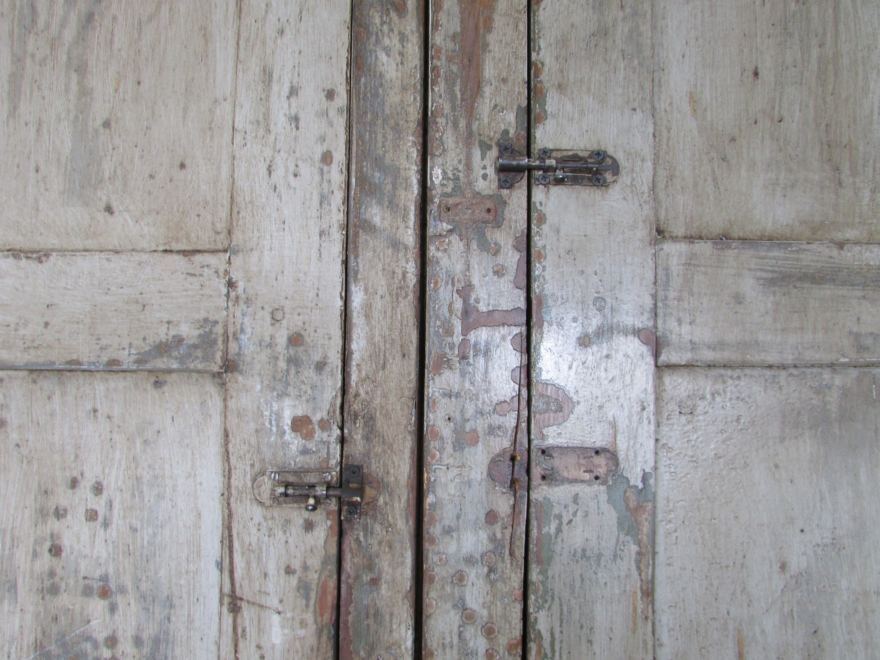 Antique Pair Carved Mexican Old Doors-#65-primitive-rustic-44.5x99 ...