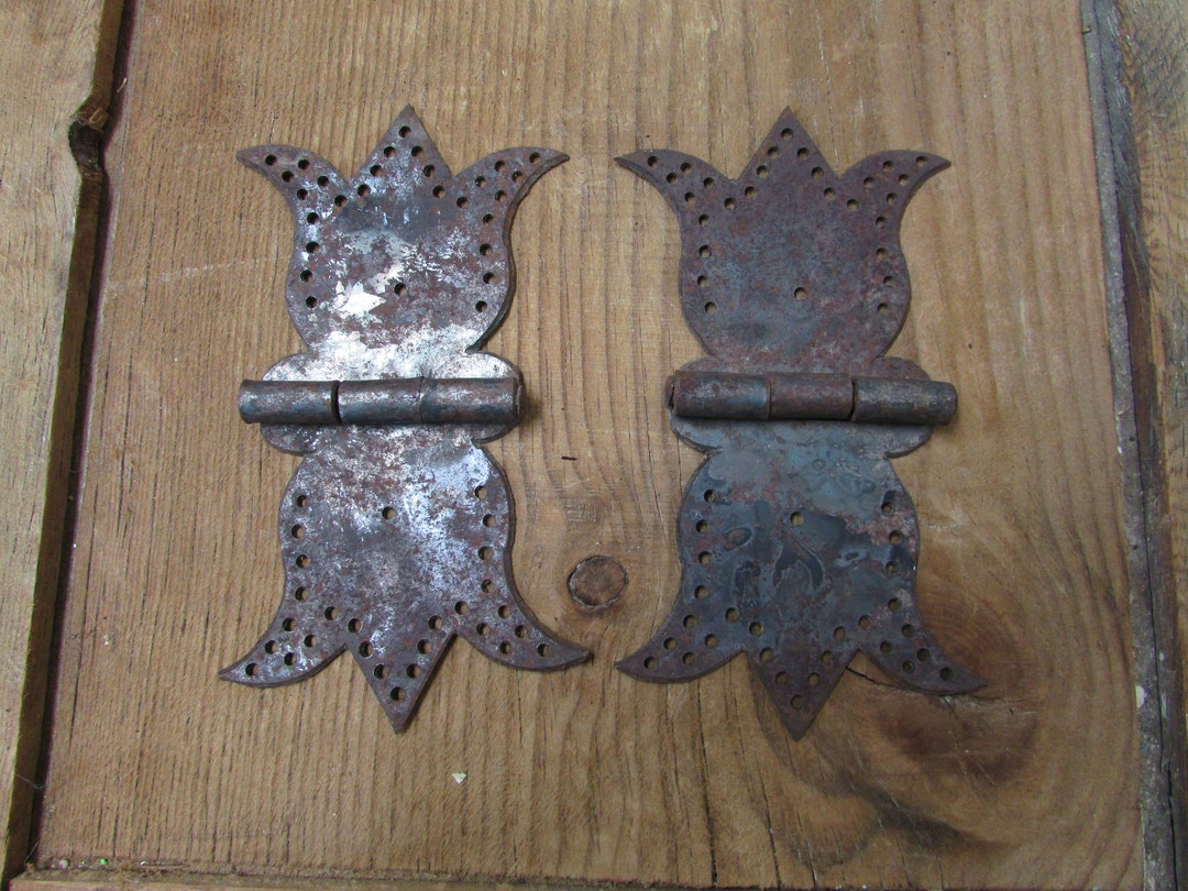 Rustic Door Hardware Iron Hinge-set of 2-small 5-mexican-iron-hand ...