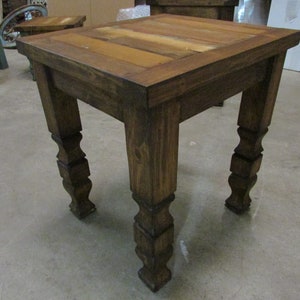 Reclaimed Wood Rustic End Table-22w X 20L X 25H In-western-vintage Look ...