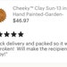 Cheeky™ Clay Sun-13 Inches-hand Painted-garden-handmade-garden Decor ...