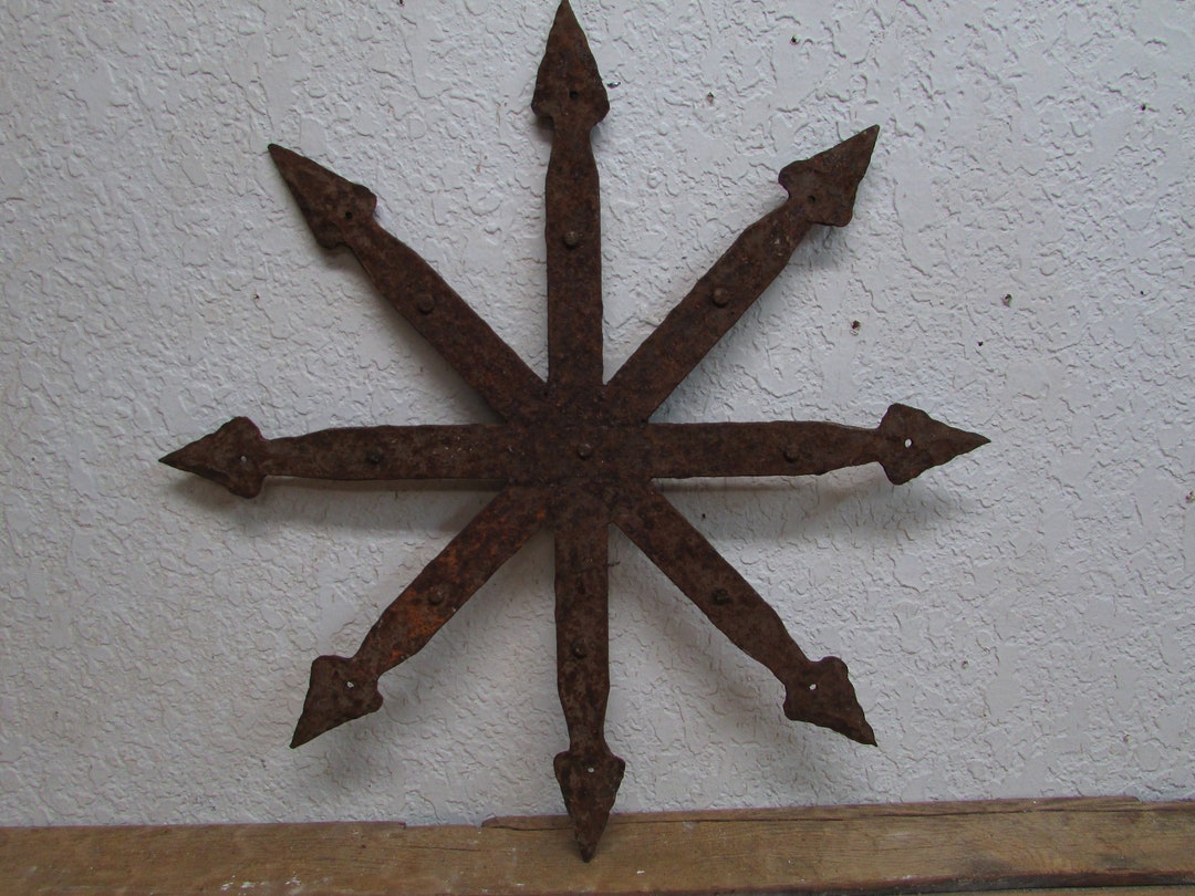 Rustic Door Hardware-star Iron Window Grate #51-mexican-iron-clavos ...