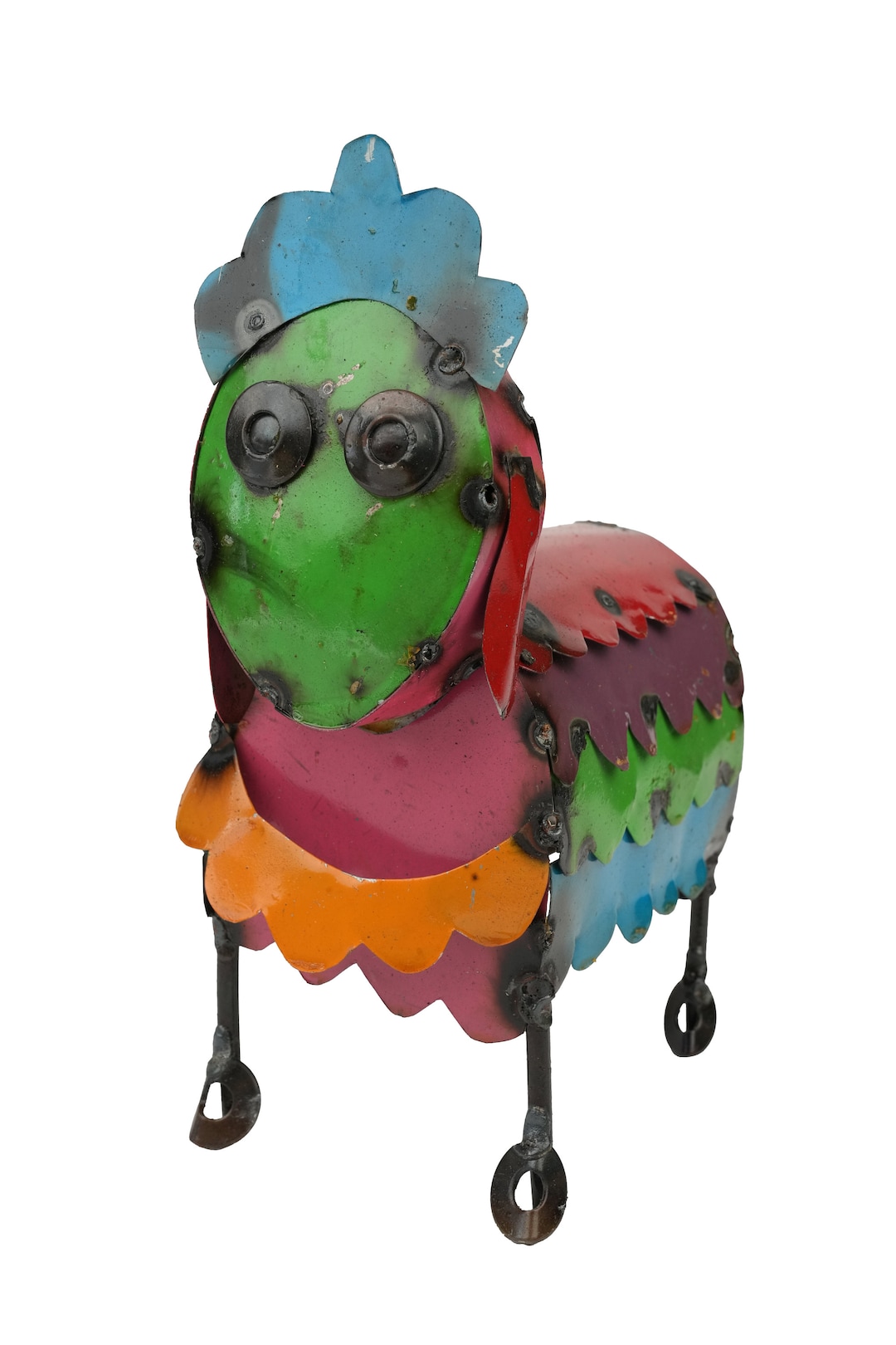 Zoe the Mini Colorful Metal Sheep-yard Art-decor-9lx 5wx 10H Inches ...