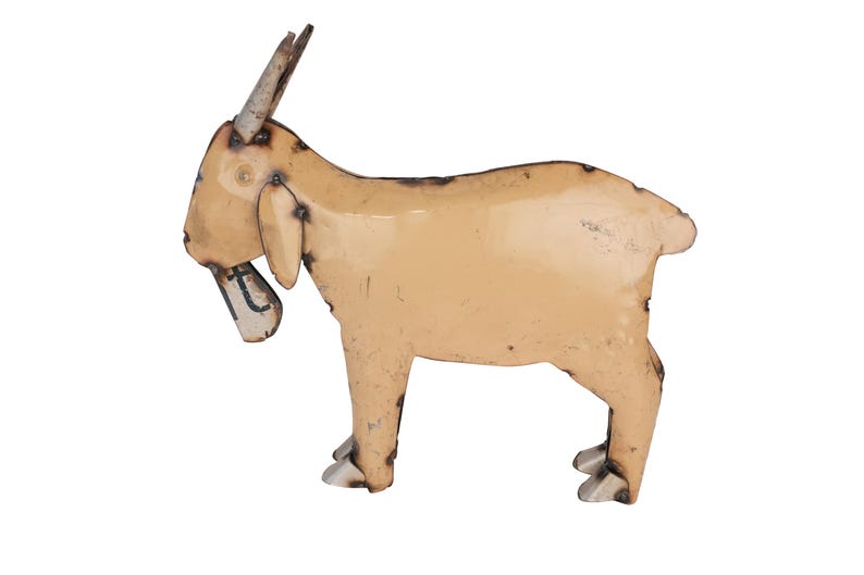 Recycled Metal Goat-yard Art-farmhouse-decor-farm Goat-garden-colorful ...