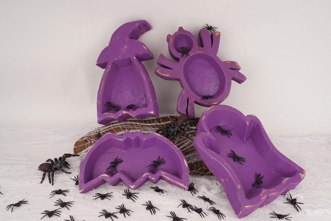 Complete Boo Collection-8 Pieces-purple-all 4 Designs-candle Ready ...