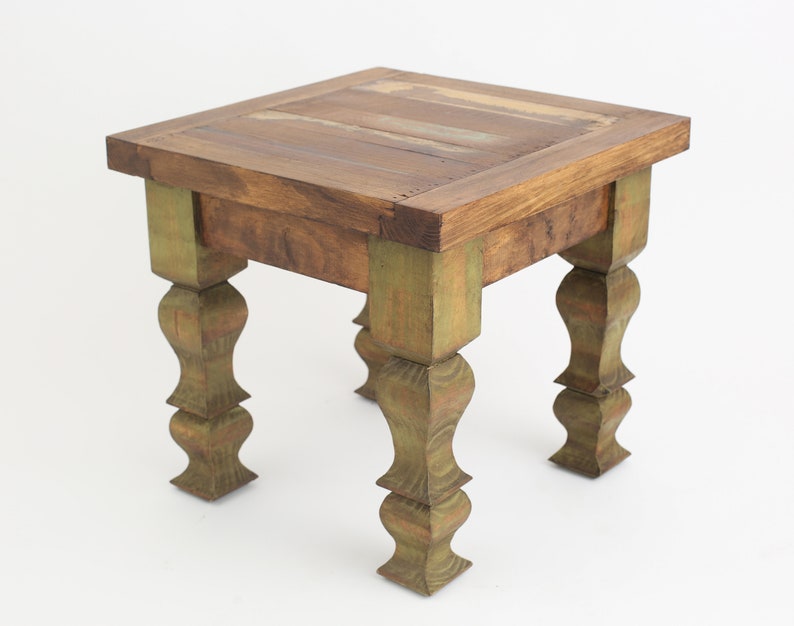 Reclaimed Wood Rustic End Table-western-vintage Look-rustic-repurposed ...