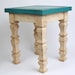 Turquoise Creek Western End Table-western-vintage Look-rustic-silver ...