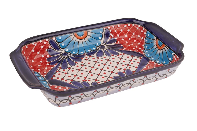Clearance-talavera Ceramic Rectangular Party Platter-hand Painted ...
