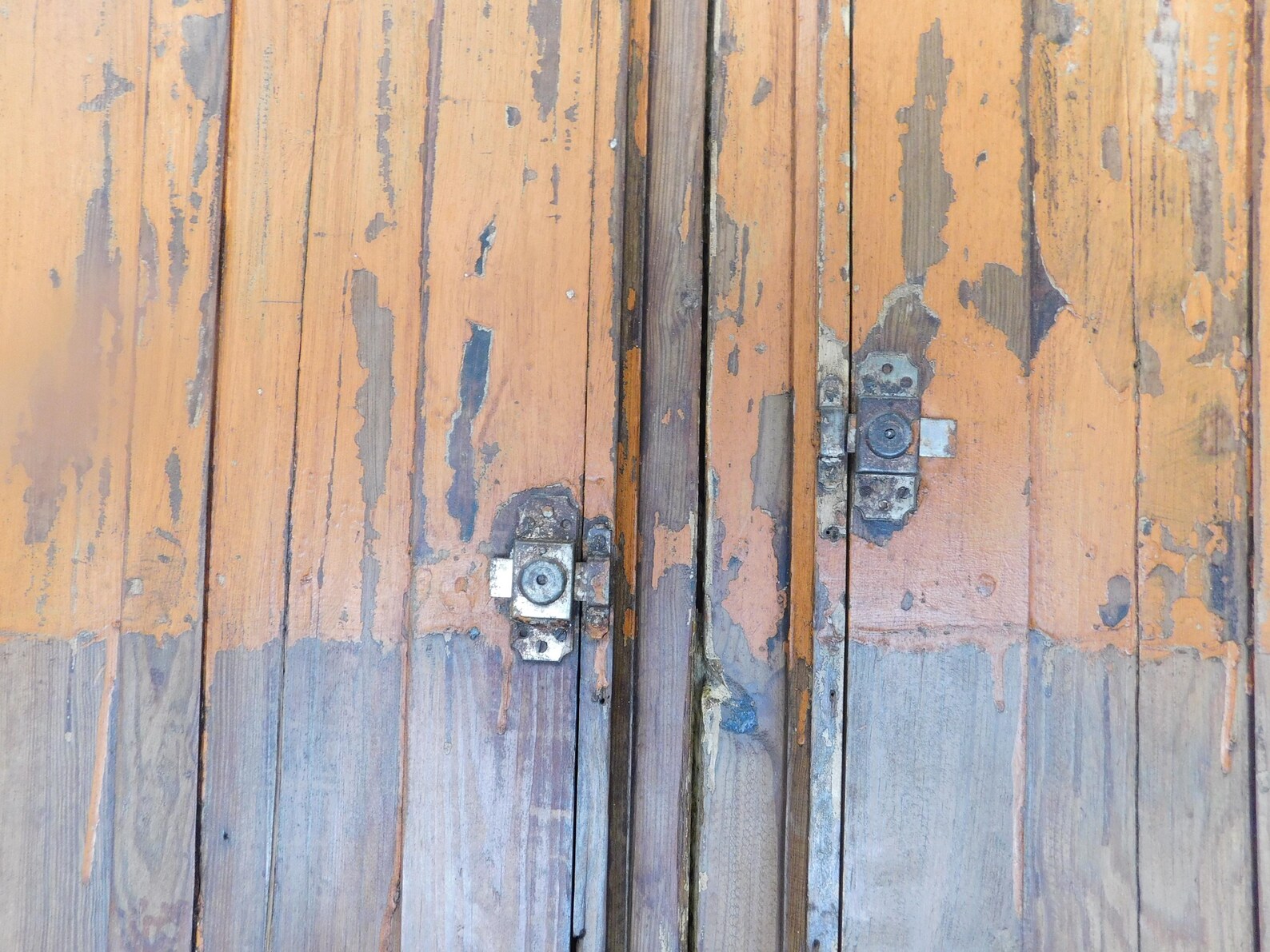 Antique Pair Mexican Old Doors #87-rustic-43.5wx80lx1.5d Inches ...