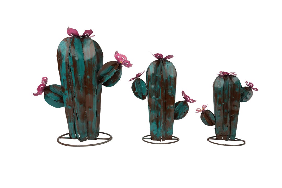 Bisbee Sahuaro Metal Cactus-garden-yard Art-3 Sizes-bisbee-three Sizes ...