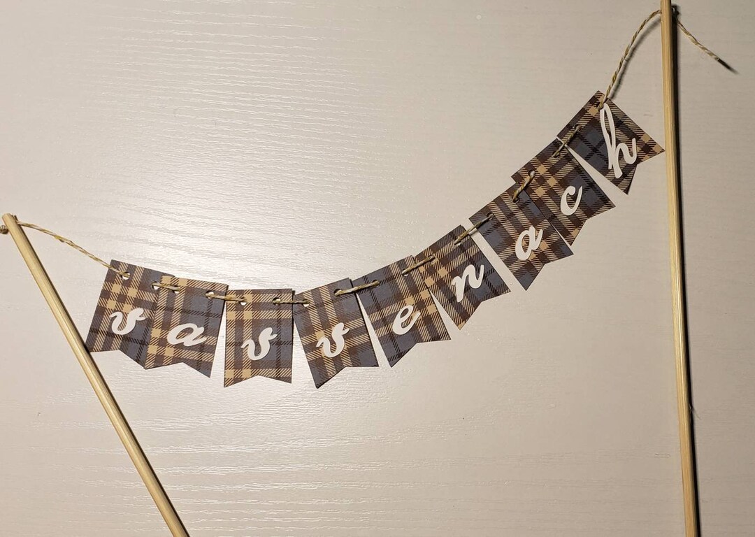 Sassenach Cake Topper, Paper Banner, Outlander - Etsy