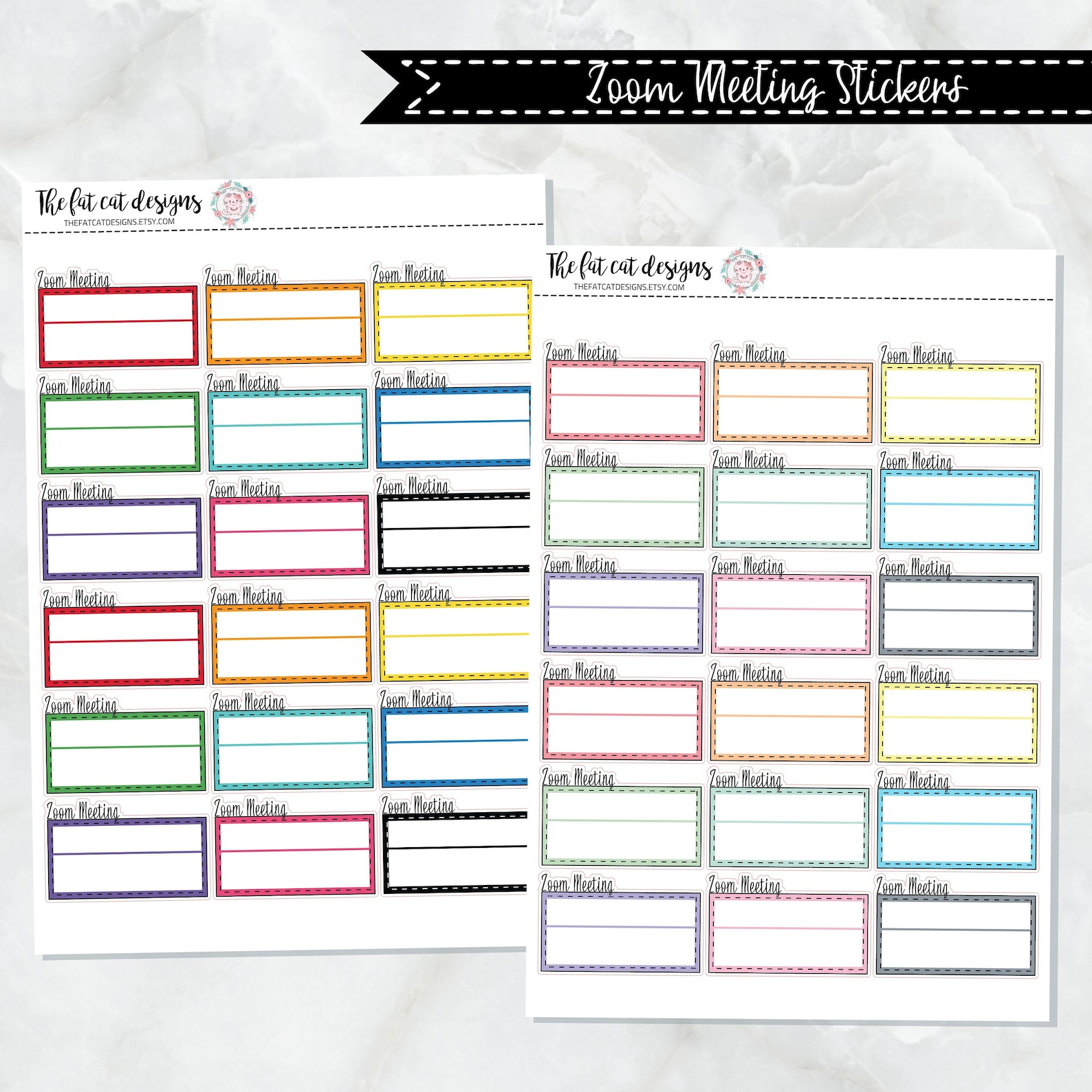 Zoom Meeting Planner Stickers for Erin Condren Happy Planner - Etsy