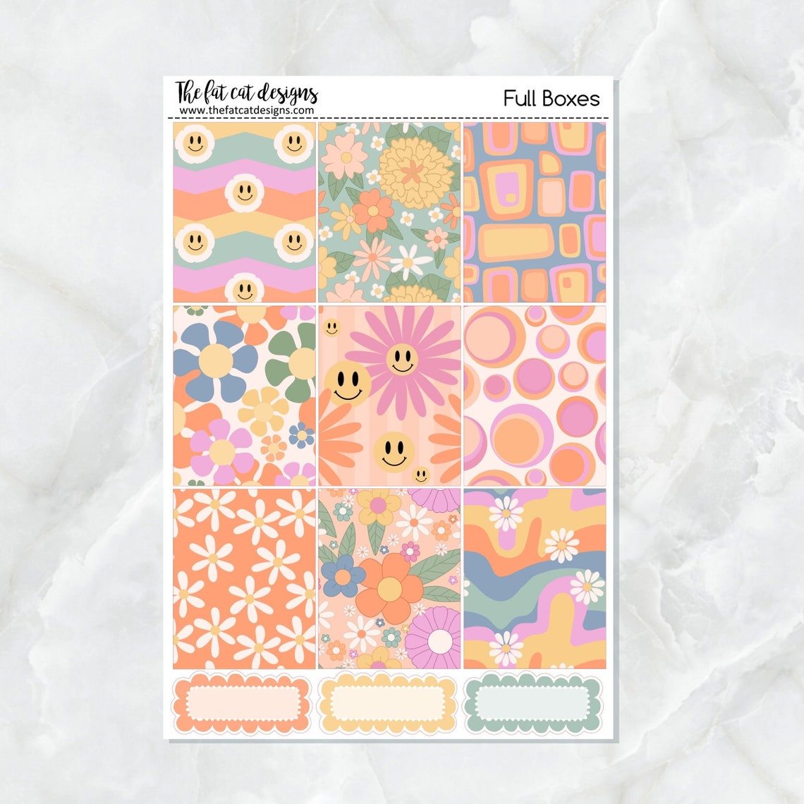 Groovy Days Planner Stickers Standard Weekly Kit - Etsy