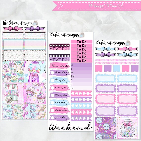 Sugar Rush Candy Lover Weekly Planner Stickers for the | Etsy