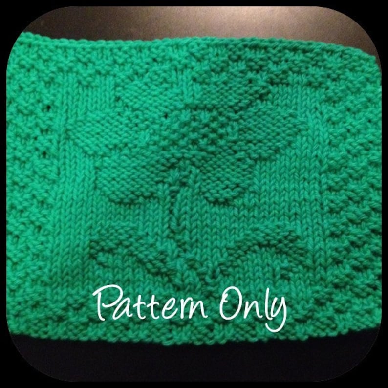 Flower Dishcloth Knitting Pattern - Etsy